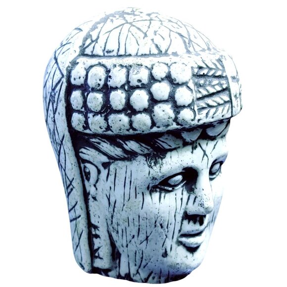Accents | Cast Stone Sculpture Vintage Mcm Faux Archaeological Bust ...
